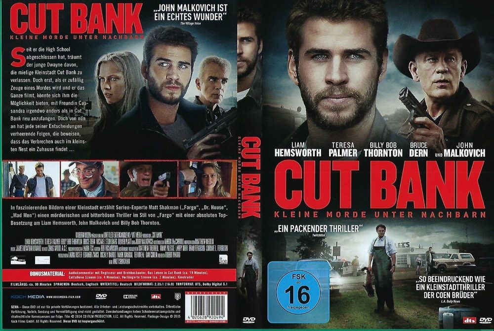 Cut Bank - Thriller DVD mit Liam Hemsworth, John Malkovich | Kaufen auf ...