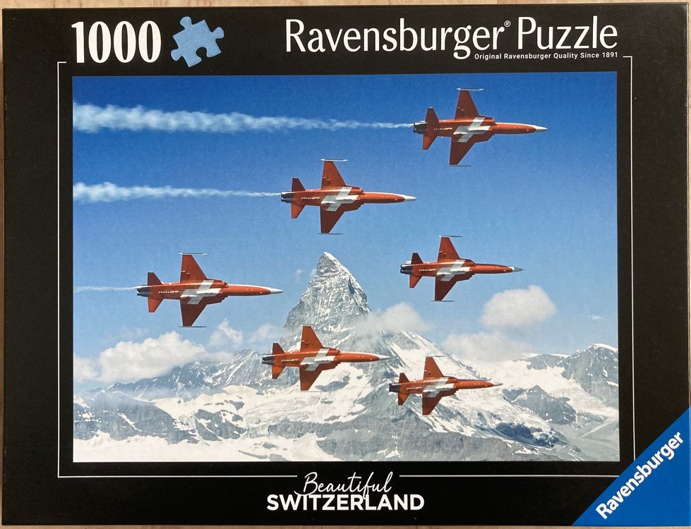 Ravensburger Puzzle «Patrouille Suisse» 1'000 Teile (Gebraucht) in Neuenegg für CHF 6 – mit ...