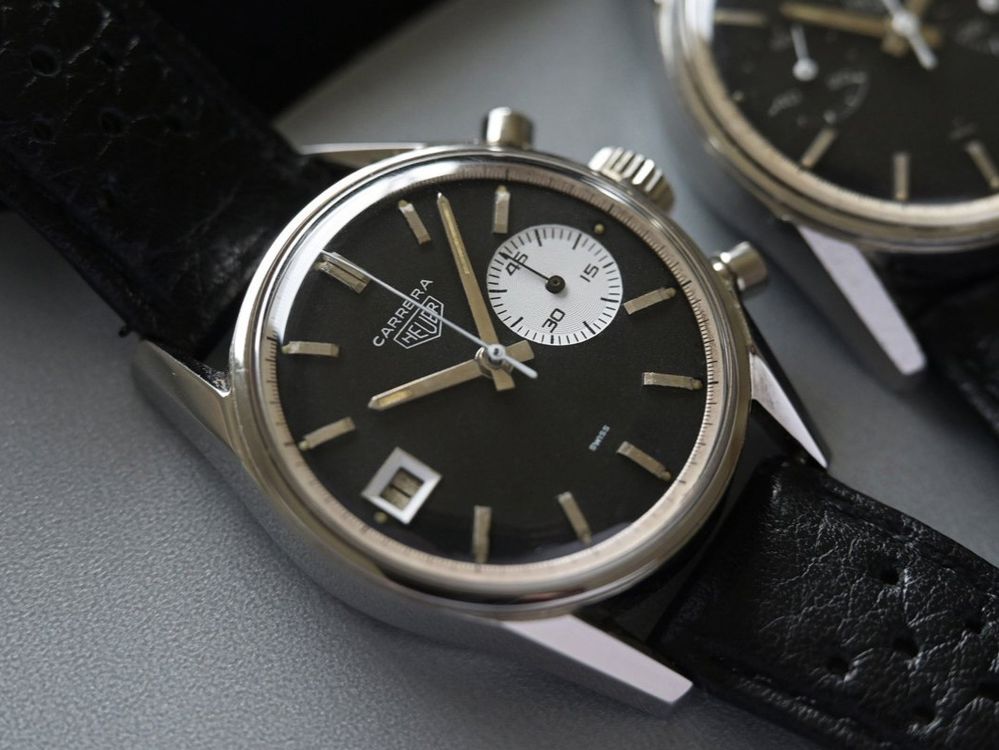 Heuer Carrera Dato 45, ref. 3147N, vintage chronograph 60s (Gebraucht ...