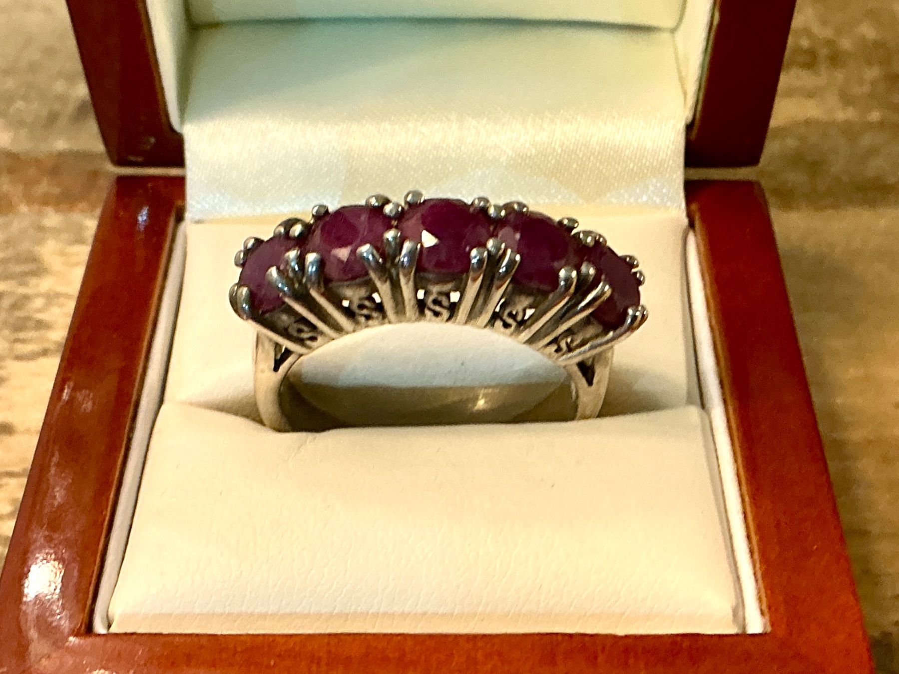 VINTAGE RING STERLING 925 RUBINE, GR.66 (GROSS) (Gebraucht) in Biglen ...