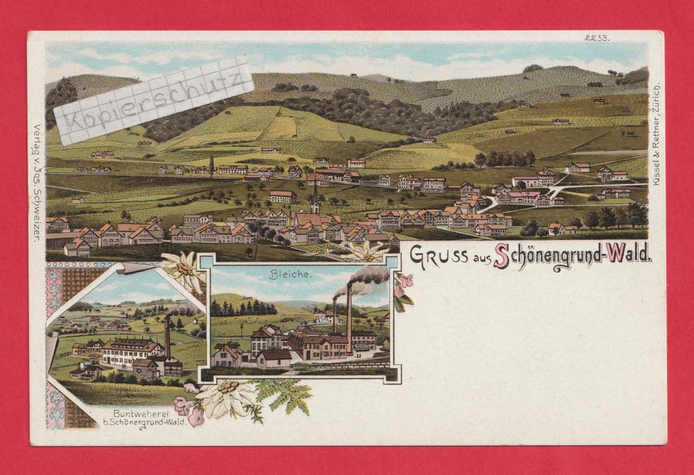 Gruss aus Schönengrund-Wald (AR/SG) Farb-Litho (Gebraucht) in Zürich für CHF 32 – mit Lieferung ...