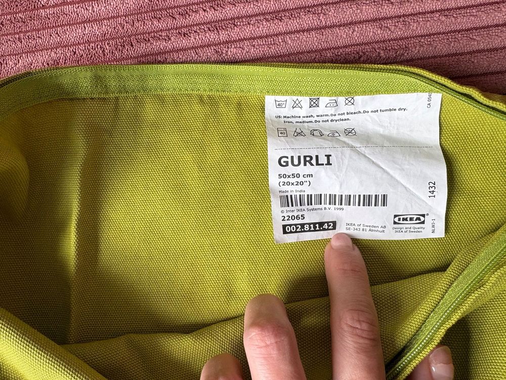 IKEA GURLI Kissenbezug 50x50 cm, anisegrün (Gebraucht) in Zürich für ...