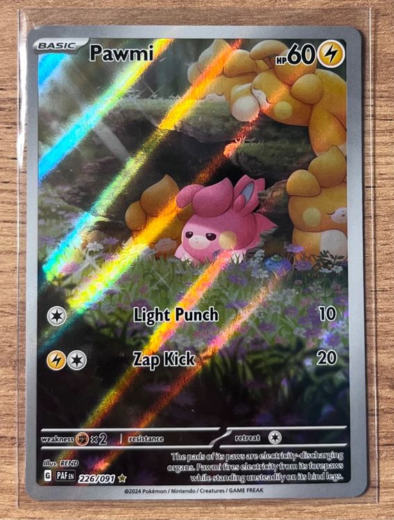Pawmi ART RARE Pokemon Paldean Fates PAF 226/91 (Gebraucht) in ...