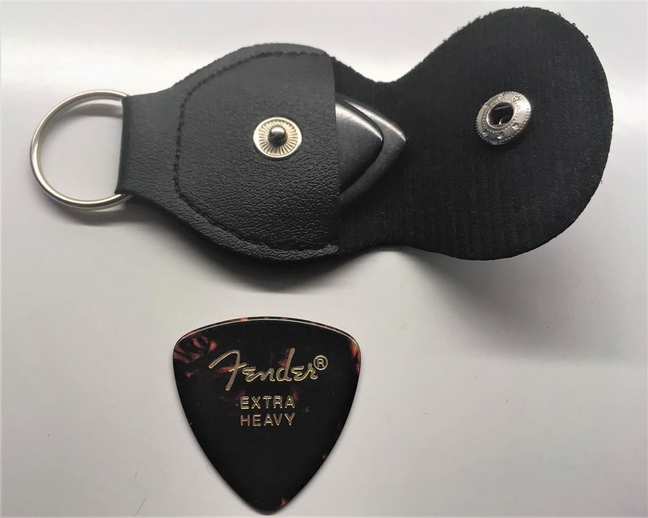 3x Fender Extra Heavy Plektrum Pick Plek Plec + Tasche Bag (Neu (gemäss ...