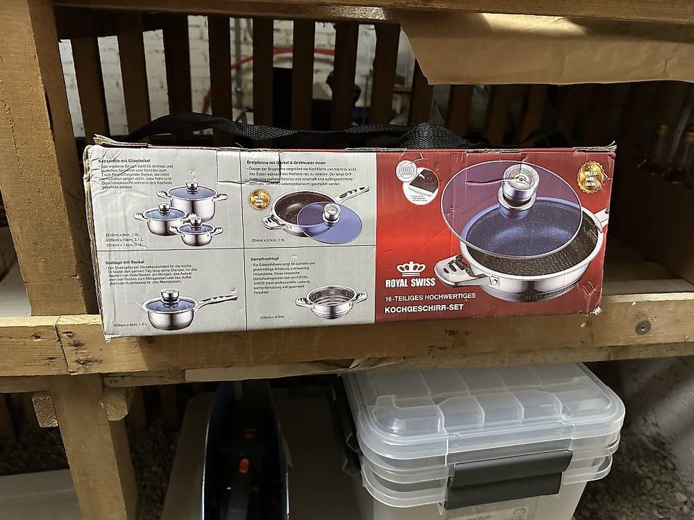 16-tlg. Edelstahl Kochtopfset Royal Swiss, Neu & OVP | Kaufen auf Ricardo