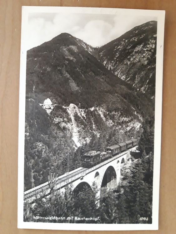 Mittenwaldbahn mit Rauchenkopf, Zug, Lokomotive (Gebraucht) in Sargans ...