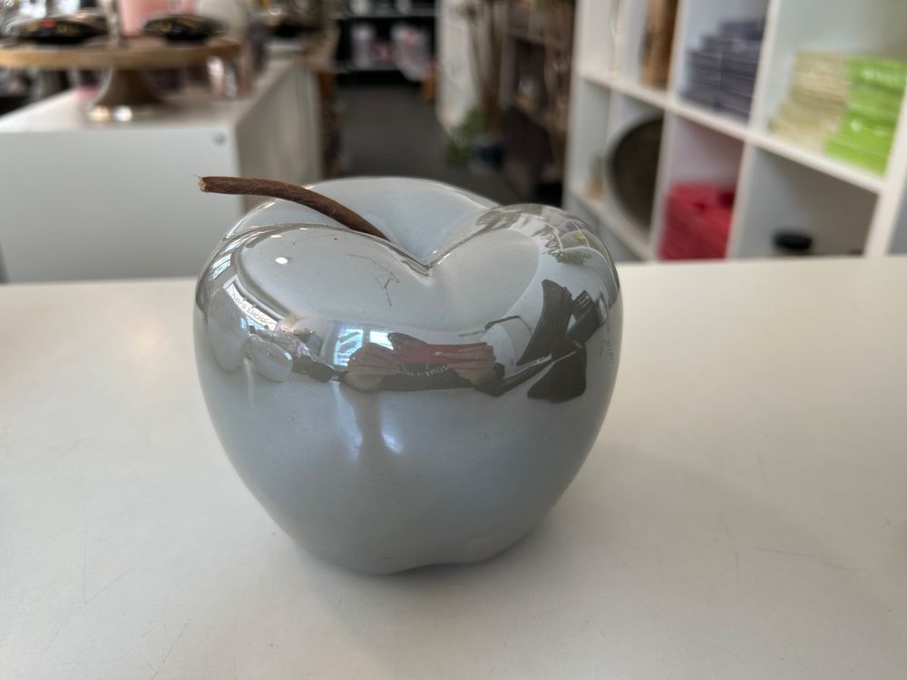 Keramik Deko Apfel Silber | Kaufen auf Ricardo