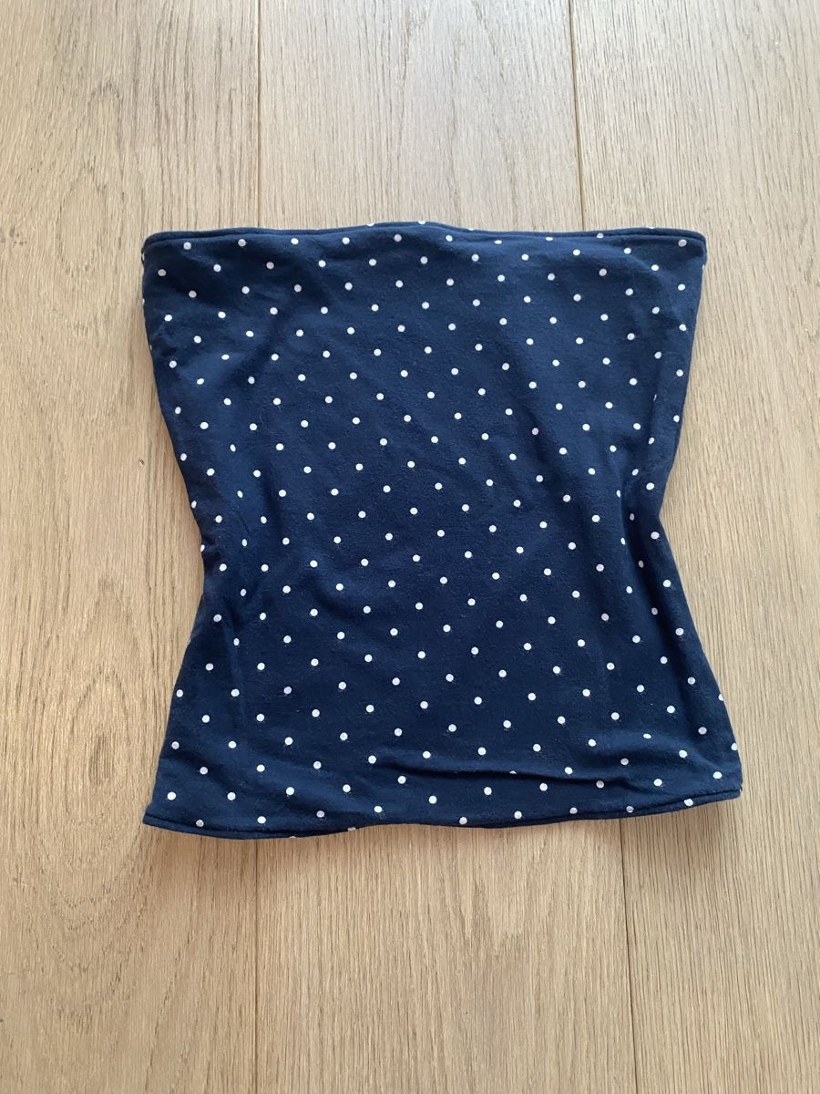 Bandeau Hollister reversible bleu marine à pois, taille XS (Neuf (Voir ...