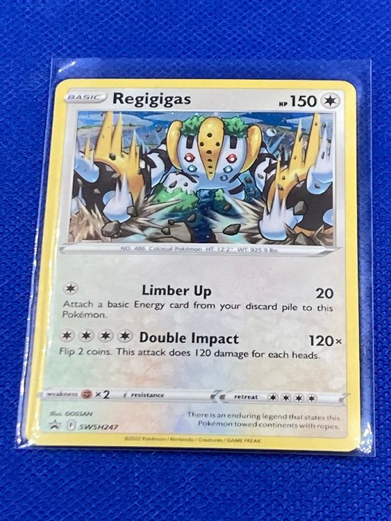 Pokemon Promo Black Star SWSH 247 Regigigas Holo EN (Neu (gemäss Beschreibung)) in Baar für CHF ...