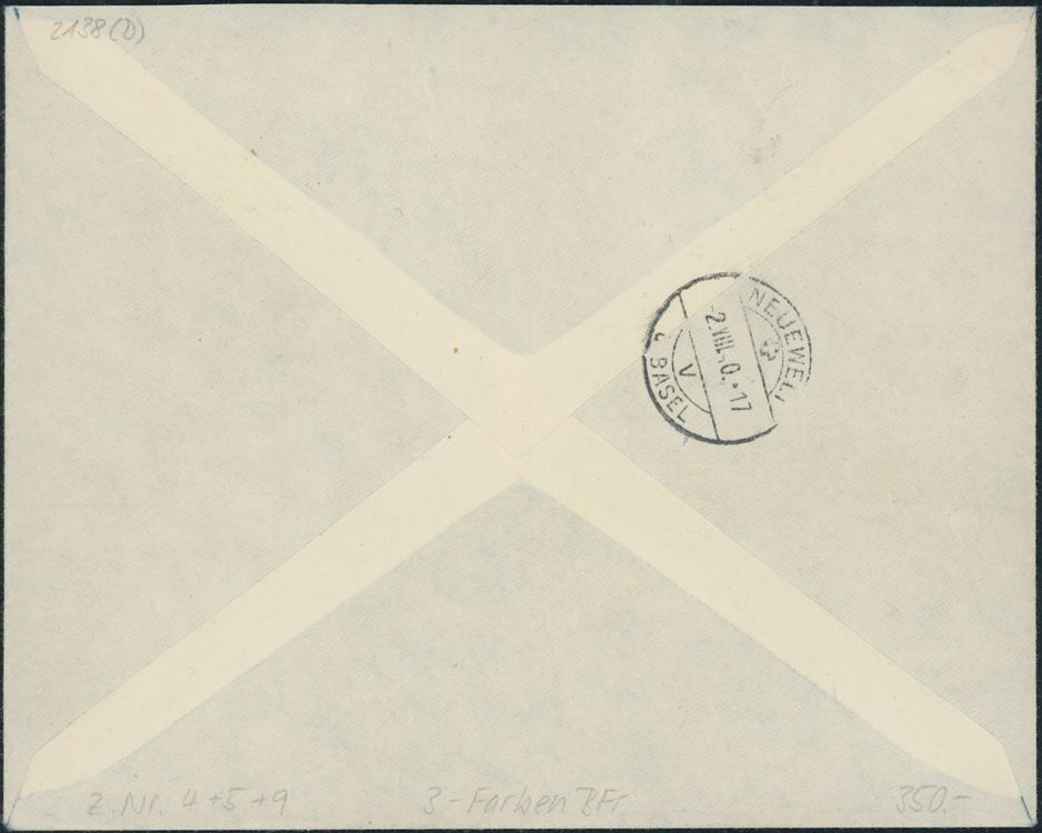 1940 - Pro Patria - Blockausschnitte - R Brief - 1. August (Gebraucht) in Schindellegi für CHF ...