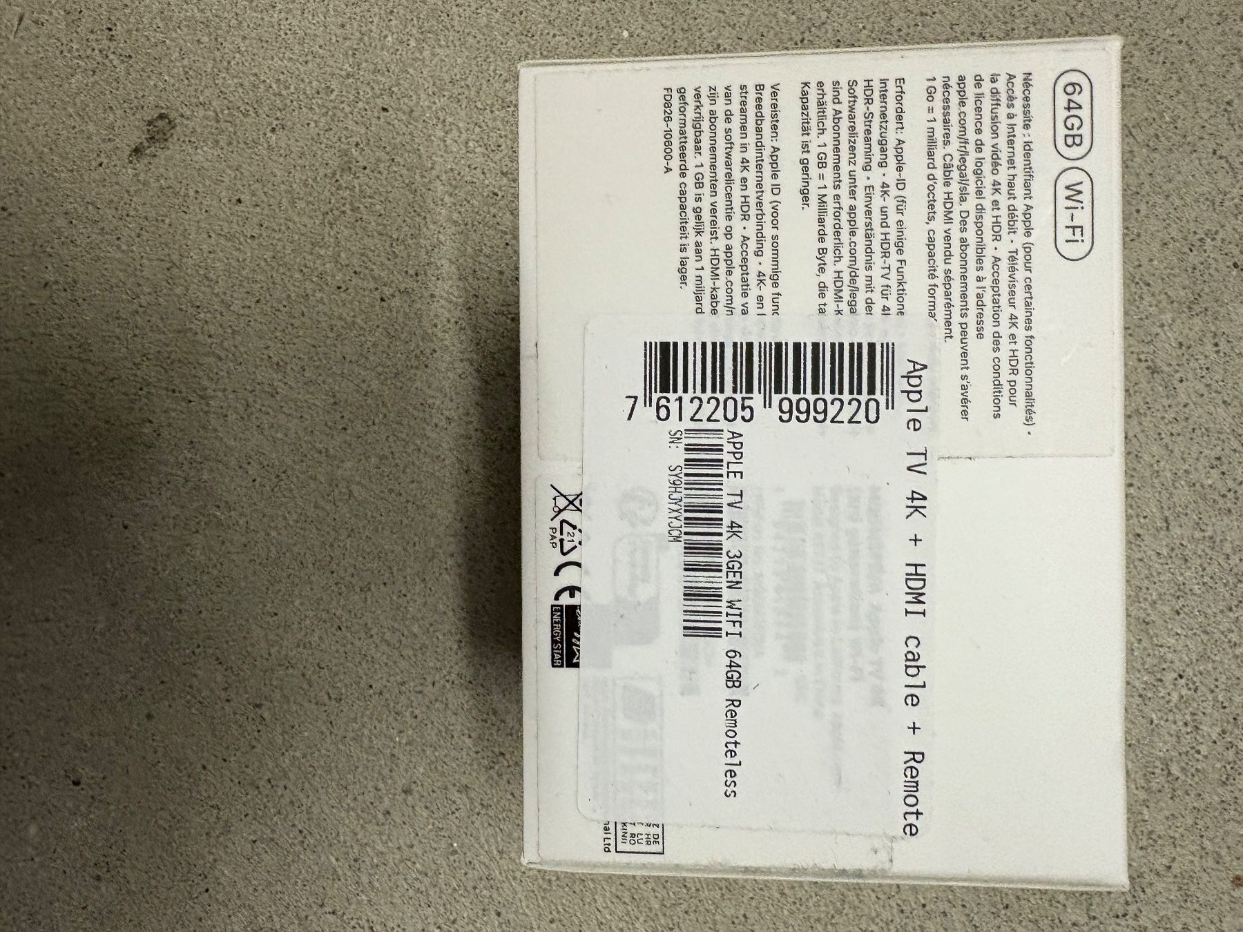 Apple TV 4K (3. Generation) 64GB - ungeöffnet (Neu und originalverpackt ...