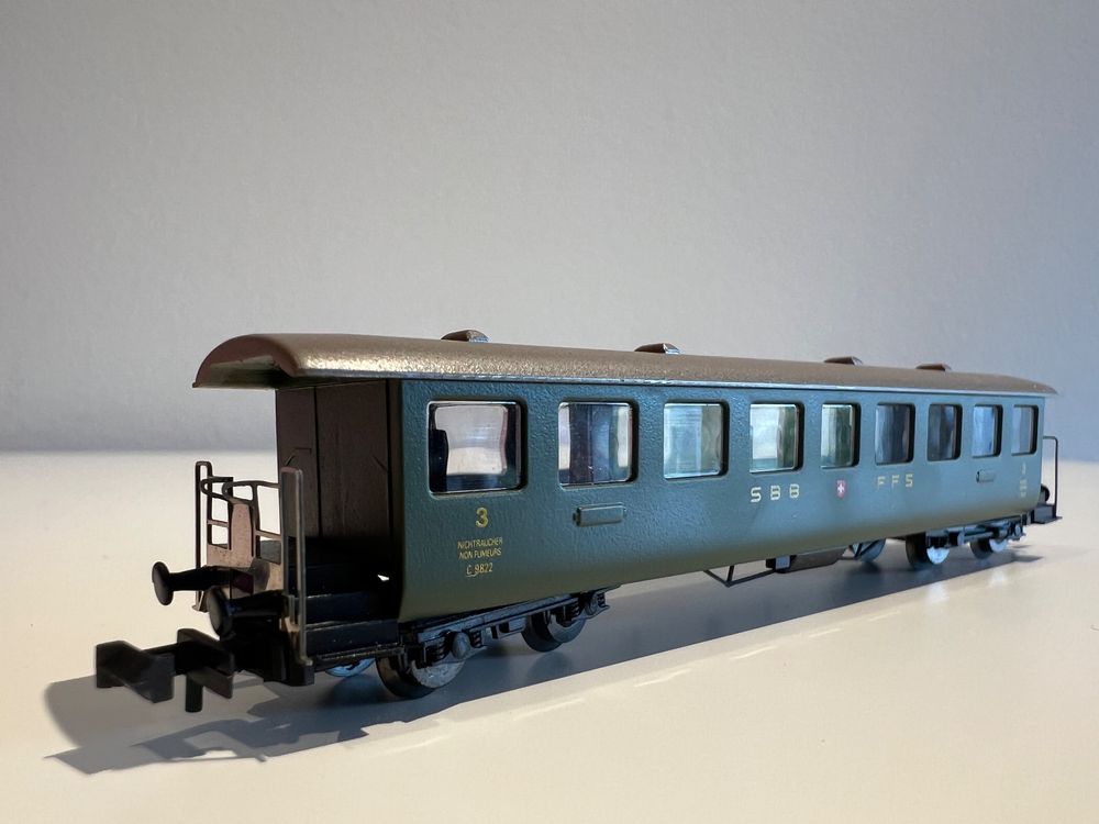 ERIAM N 243 Seetalwagen 3. Kl. CFF SBB grün NEU in OVP !!! (Neuf avec ...