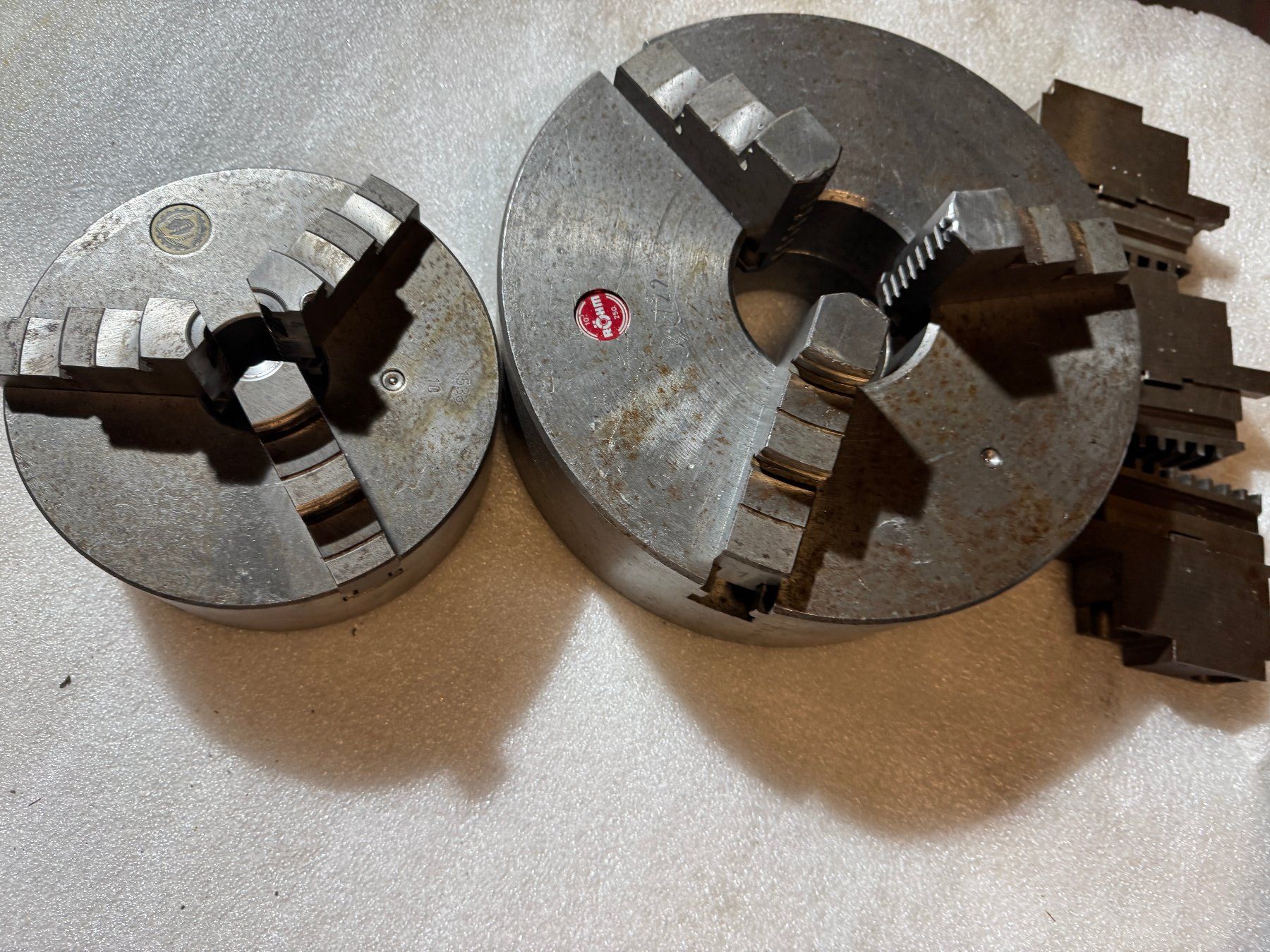 Röhm und Bison 2x Dreibackenfutter Ø 250 und 140 mm (Gebraucht) in ...