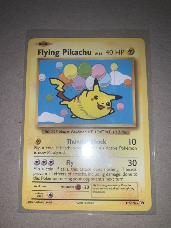 Flying Pikachu 40 HP Pokémon Karte (D'occasion) à Gränichen pour CHF 2 ...