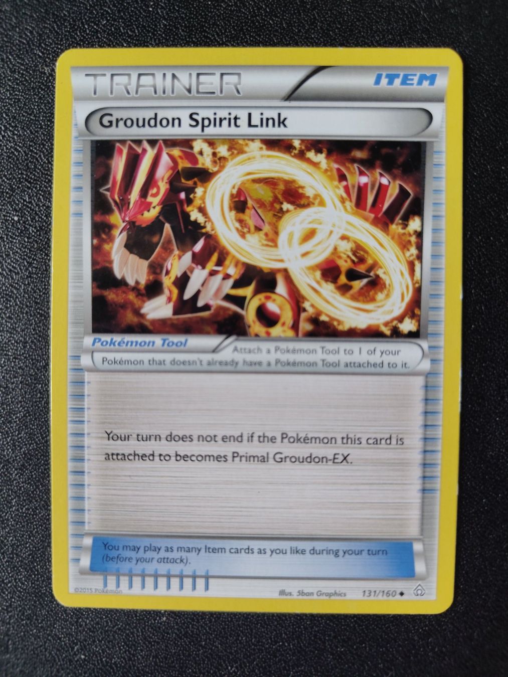 Groundon Spirit Link 131/160 Trainer Pokémon Primal Clash EN (Gebraucht ...
