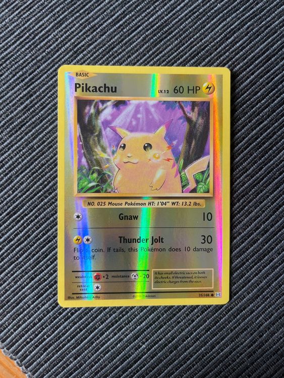 Pokemon Pikachu Reverse Holo XY Evolutions near Mint | Kaufen auf Ricardo