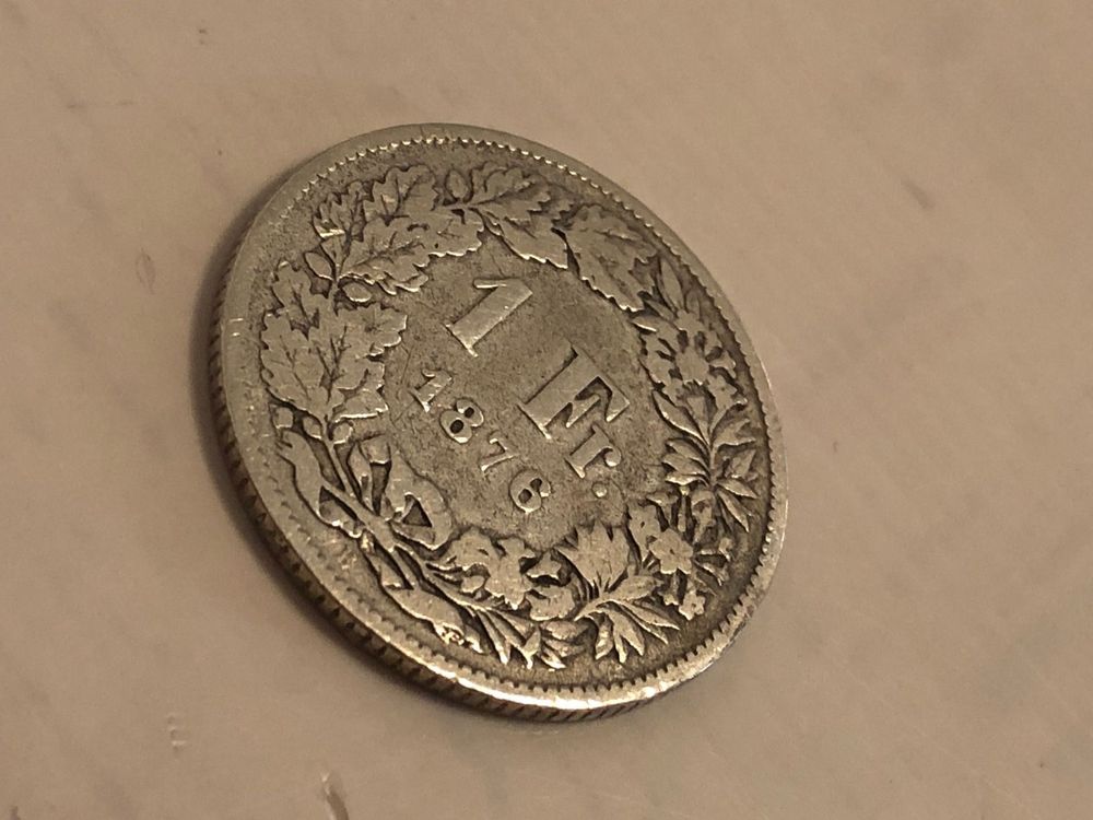 Schweiz 1 Franken 1876 Silber Rar | Kaufen auf Ricardo