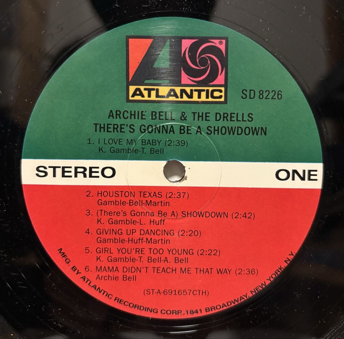 Archie Bell & The Drells - There’s Gonna Be A Showdown LP NM (Gebraucht ...