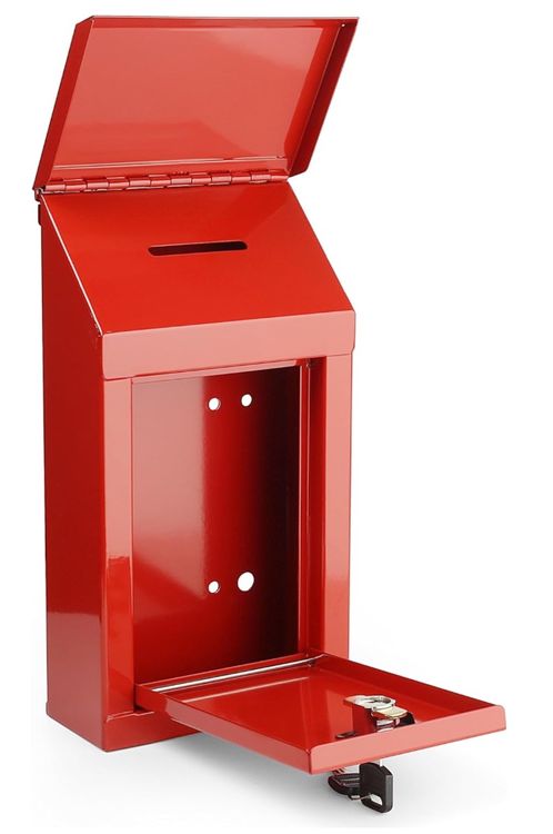 Spendenbox aus Metall, zur Wandmontage, wasserdicht (Neu und ...