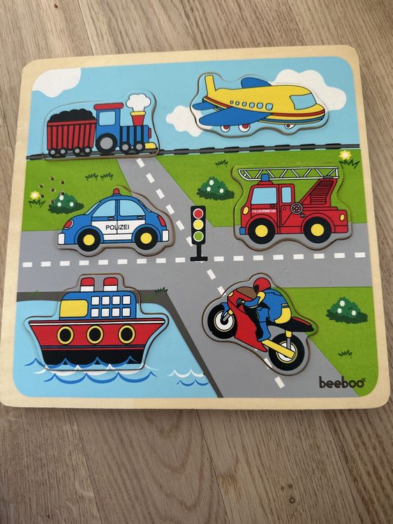Holzpuzzle Fahrzeuge BeeBoo (Gebraucht) in Muttenz für CHF 5 – mit ...