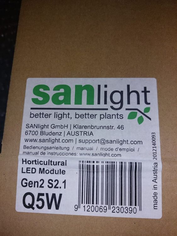 Sanlight Q5W 2.1 205W Grow LED | Kaufen auf Ricardo