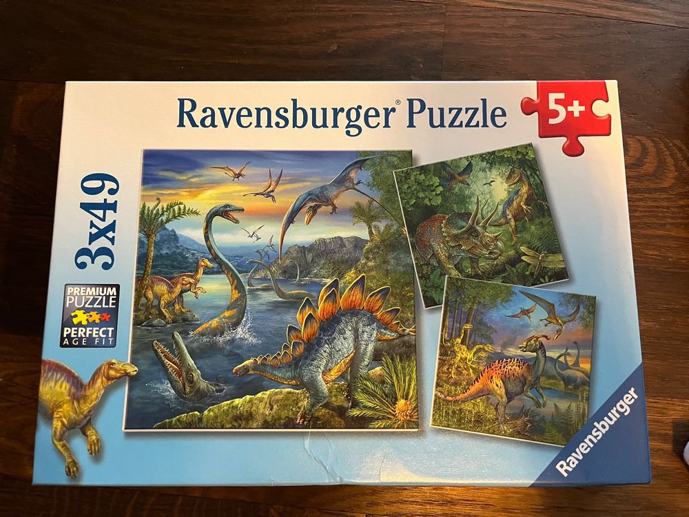 Ravensburger Puzzle Set - Dinosaurier (3x 49 Teile) | Kaufen auf Ricardo