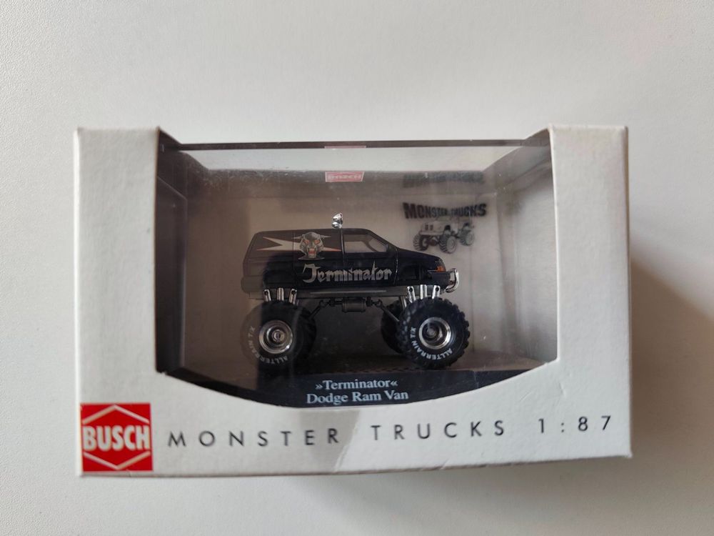 Monster Trucks Dodge Ram Van "Terminator" von Busch 1/87 (Neu und ...
