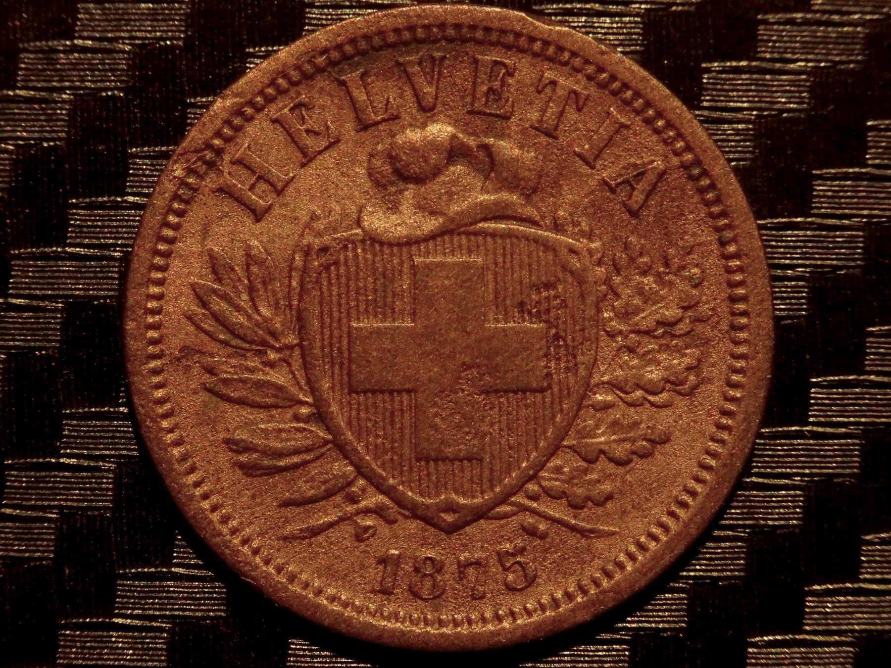 1875 - 2 cts. 0.98 Mio.!!! 2.45gr!! (D'occasion) à Courgenay pour CHF 8 ...