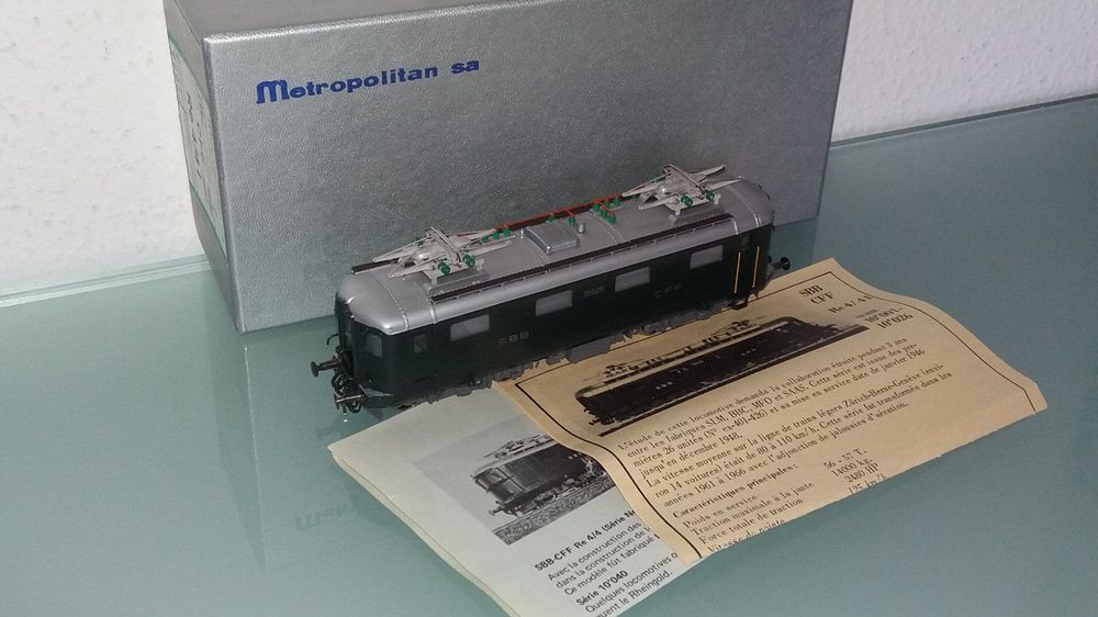 Metropolitan 714 - - E-Lok Re 4/4 I 10020 der SBB - HO/DC (Gebraucht) in Giebenach für CHF 199 ...