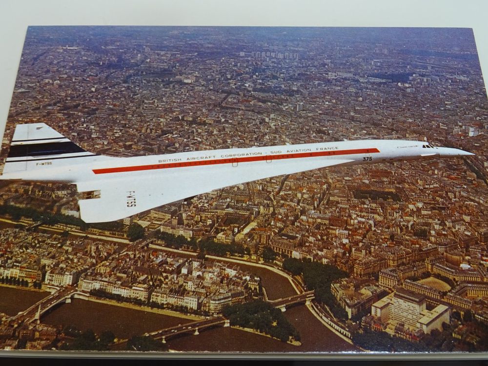Postkarte CONCORDE British Aircraft Corporation über London | Kaufen ...