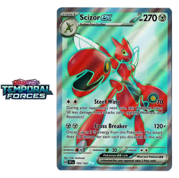Temporal Forces Scizor ex Scherox Ultra Rare 195/162 EN (Neu (gemäss ...