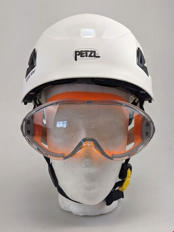 PETZL | Helm ("Alveo Vent", 53-63cm) mit Brille (Gebraucht) in ...