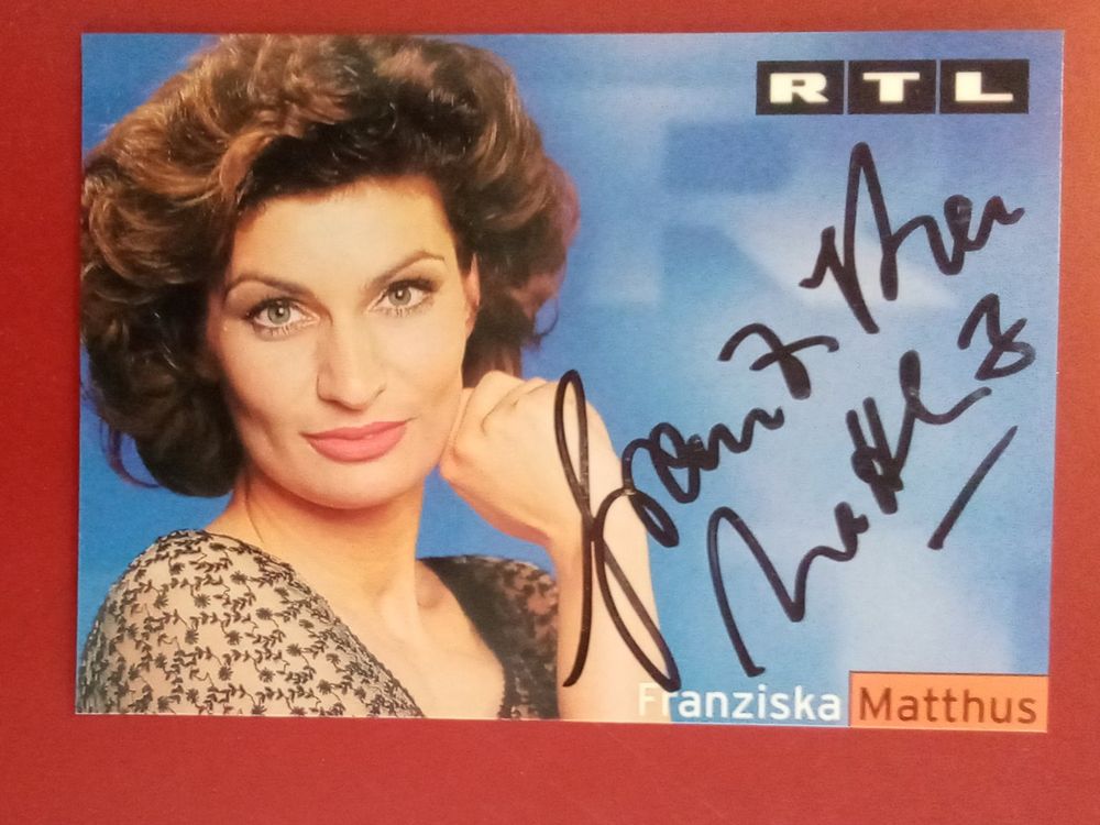Franziska Matthus / Arnold Autogramm Fotopostkarte 10x15cm (Gebraucht ...