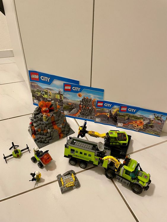 Lego Vulkan 60124 grosses Set inkl. Anleitungen (Gebraucht) in Rütihof für CHF 45 – mit ...