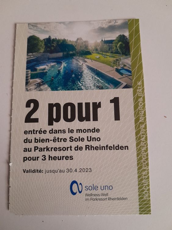 Bon Solo Uno 2 pour 1 | Kaufen auf Ricardo