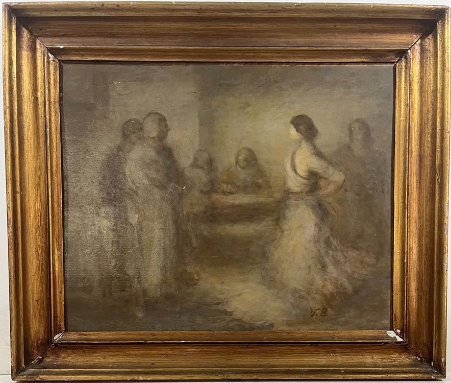Antike Gemälde von Personen , Monogrammiert: V. B. (Gebraucht) in Root für CHF 30 – mit ...