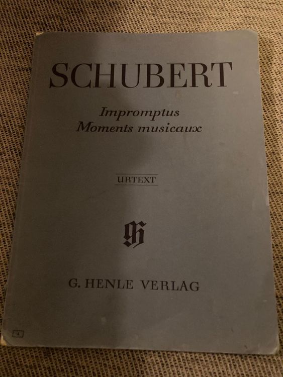 Schubert – Impromptus & Moments Musicaux – C. Henle Verlag – (Gebraucht) in Bubendorf für CHF 8 ...