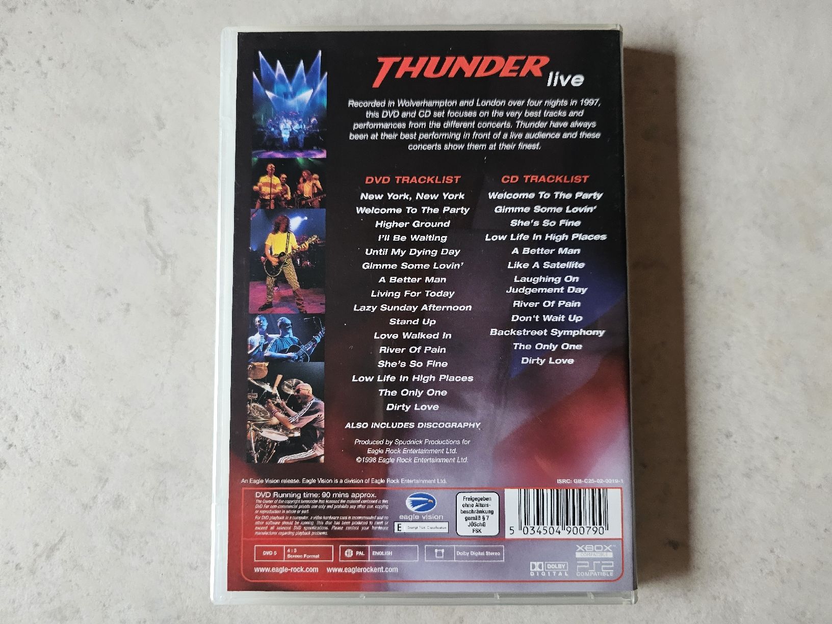 Thunder - LIVE / 2 Disc Collector's Edition CD + DVD (Gebraucht) in ...