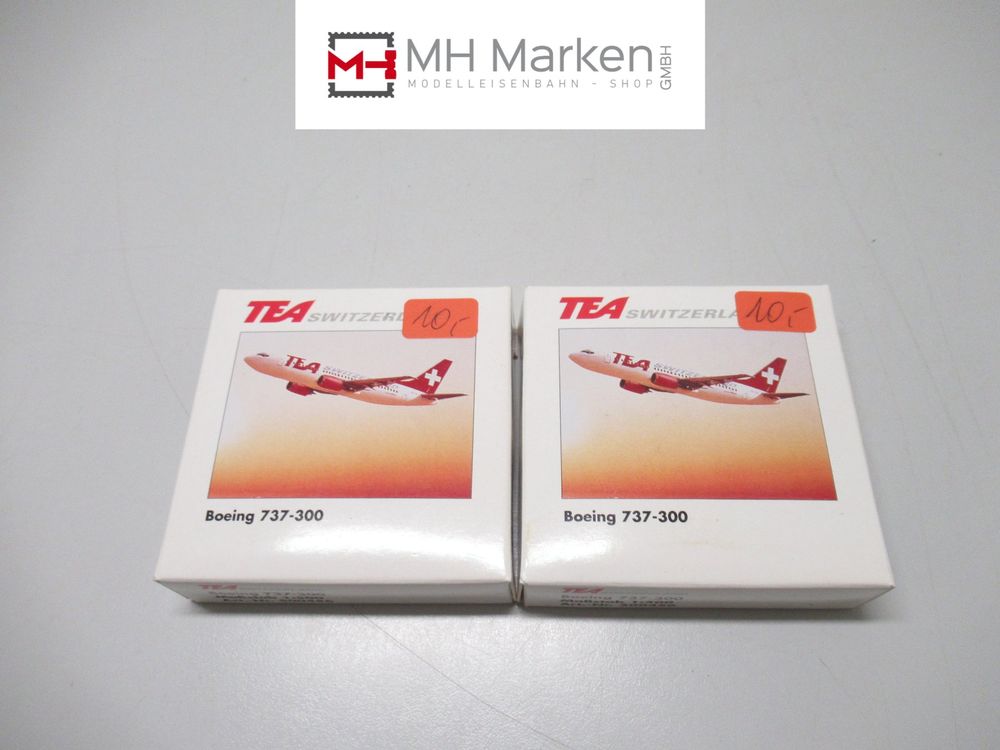 TEA Switzerland 2x 500456 Flugzeug Boeing 737-300 1:500 (Gebraucht) in ...