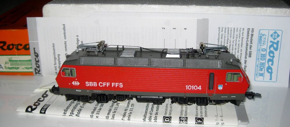 Roco 14178A SBB Re 4/4 10104, Ep.IV, DC, OVP, Papiere (Neu (gemäss Beschreibung)) in Yverdon les ...