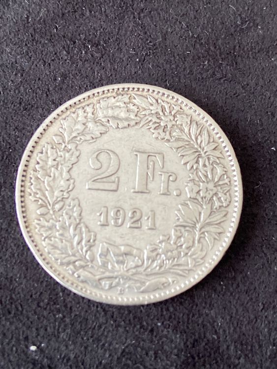 2 Franken Münze 1921 | Kaufen auf Ricardo