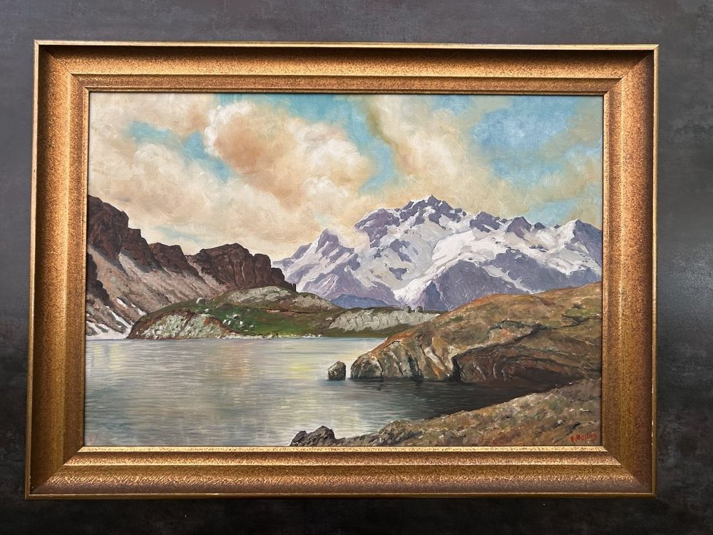 Eugen Verling Ölgemälde Longinsee bei Maloja (Gebraucht) in Zug für CHF ...