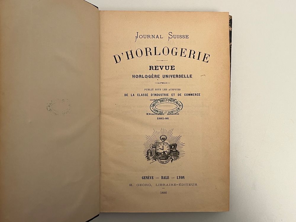 Journal Suisse d‘Horlogerie, 1885-86 ///S854 | Kaufen auf Ricardo
