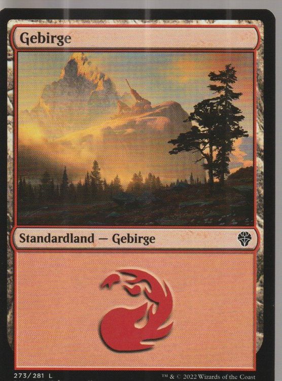 TCG Magic The Gathering MTG DMU 273 Gebirge (V.3) BASIC LAND (Neu ...