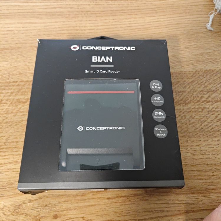 Conceptronic Bian Smart-ID Kartenleser Smart ID Card Reader (Neu und ...