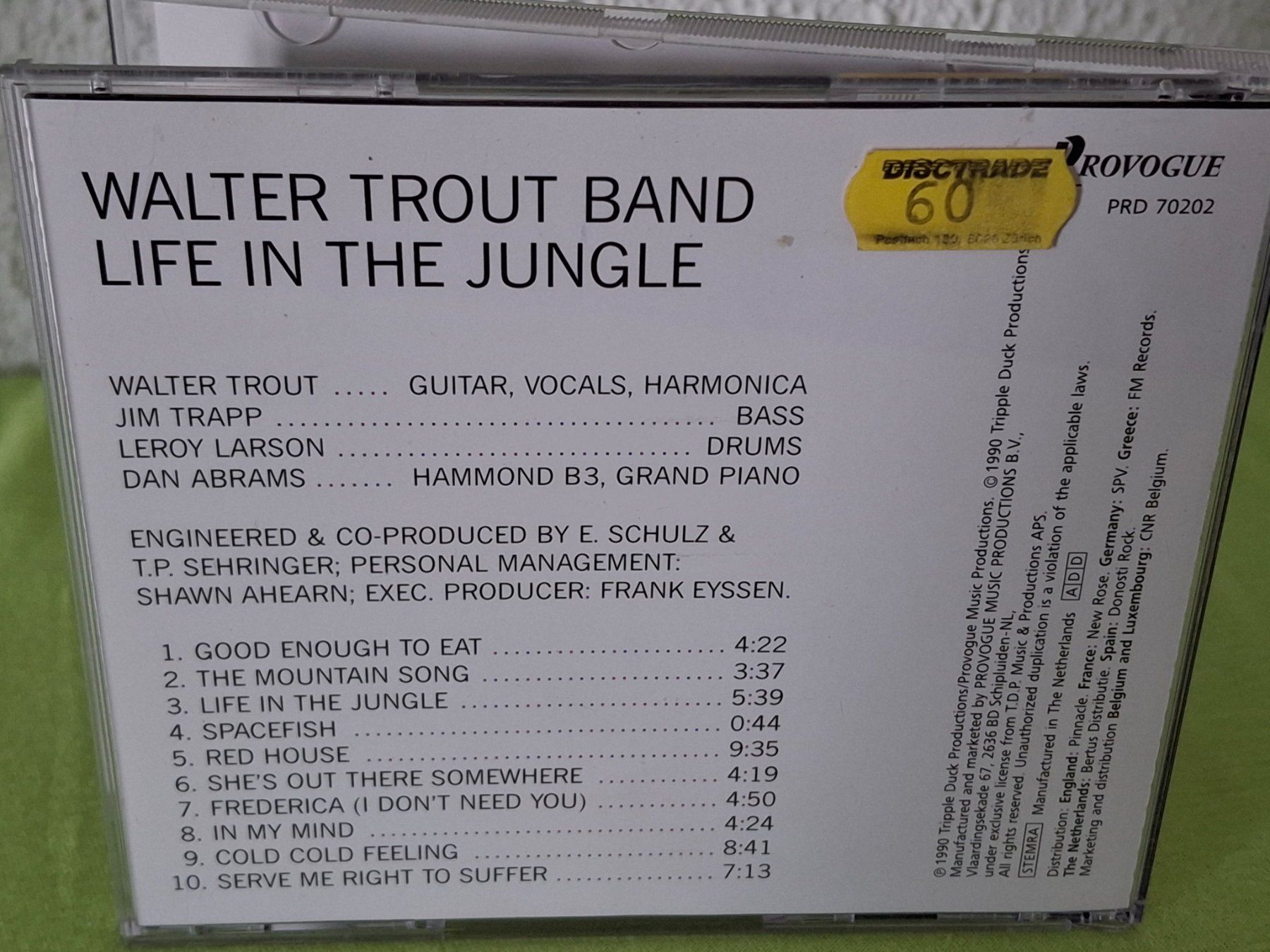 CD Walter Trout Band - Life In The Jungle (Gebraucht) in Aarberg für ...