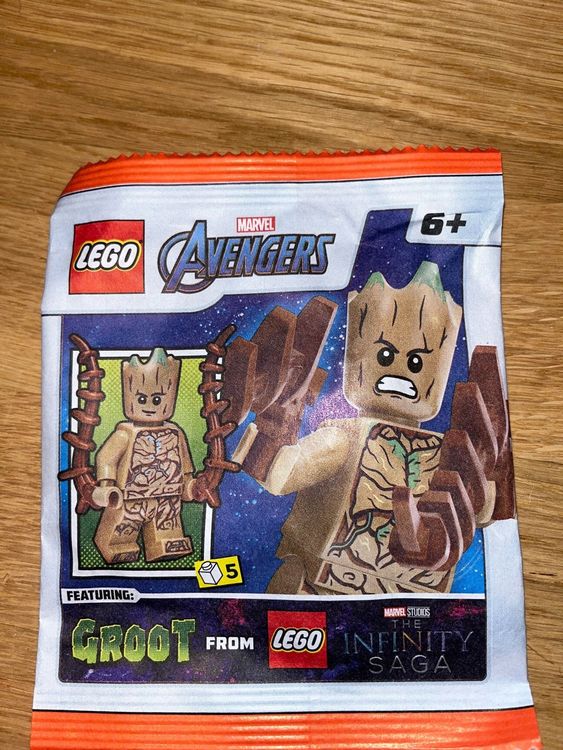 Lego Marvel Avenger Minifigur Groot (Neu und originalverpackt) in ...