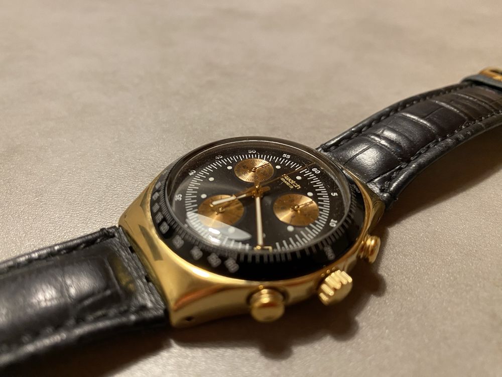 Swatch x 007 James Bond Irony Chrono Goldfinger 1964 (Gebraucht) in Meiringen für CHF 299 – mit ...