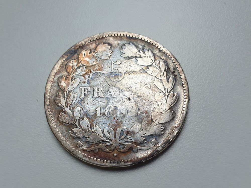 🇫🇷 France 5 Francs 1830 Louis Philippe **Silver 25g .900** (Gebraucht) in Pully für CHF 28 – mit ...