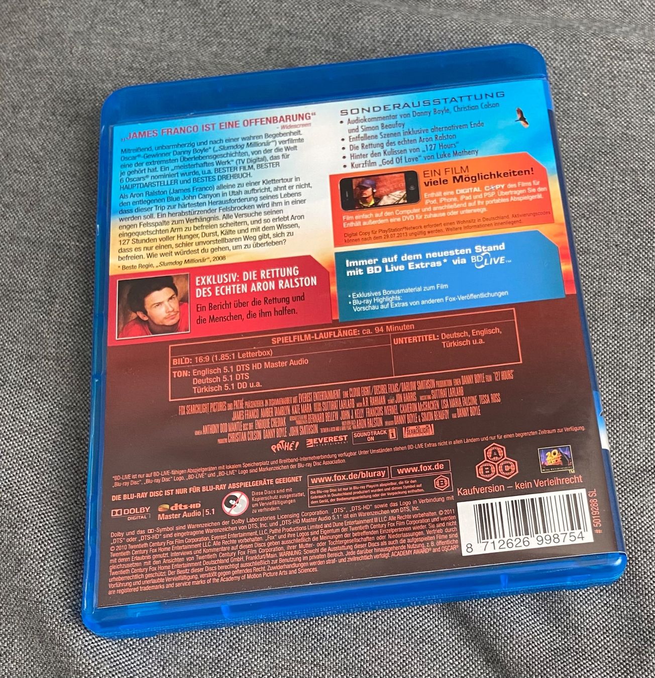 127 HOURS • JAMES FRANCO • Blu-Ray + DVD (Gebraucht) in Luzern für CHF ...